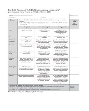 Richtlijnen Langdurige Zorg